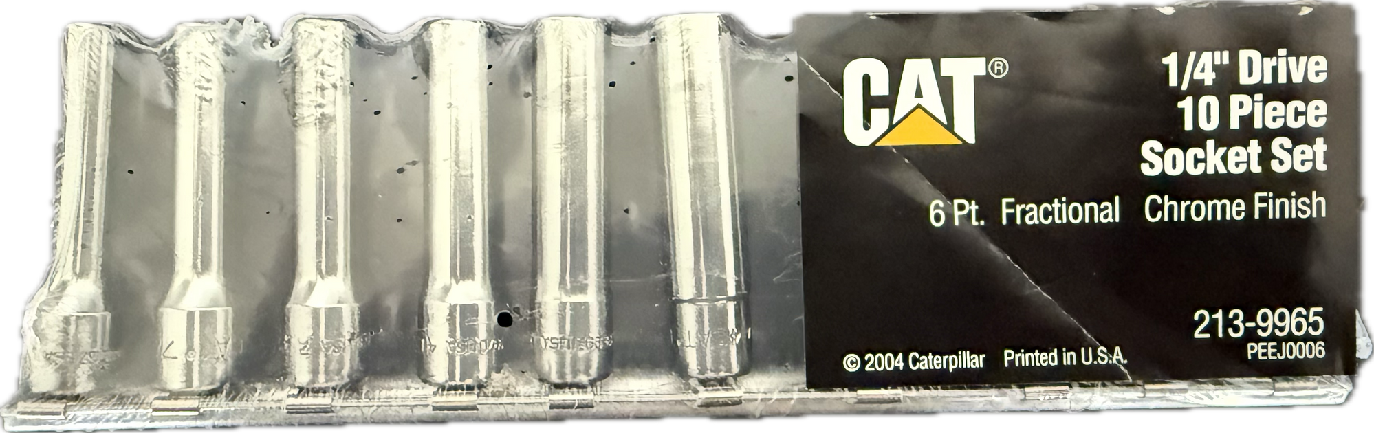 CAT 10 Piece Imperial Socket Set 1/4" Drive 6 Point 213-9965 — Western ...