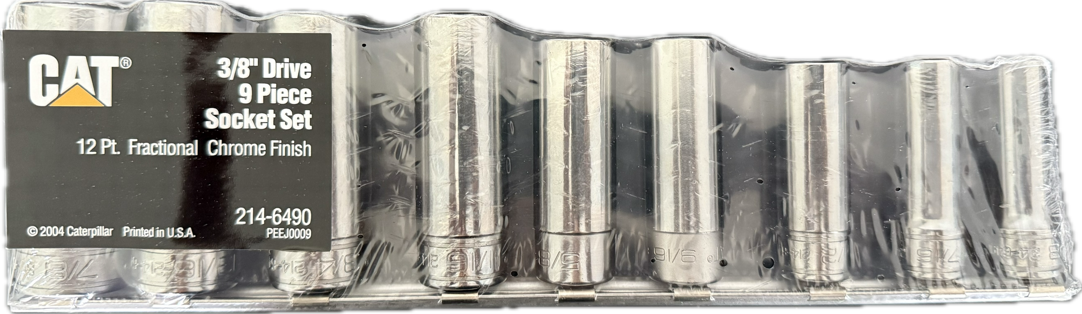 CAT 9 Piece Imperial Socket Set ⅜" Drive 12 Point 214-6490 — Western ...