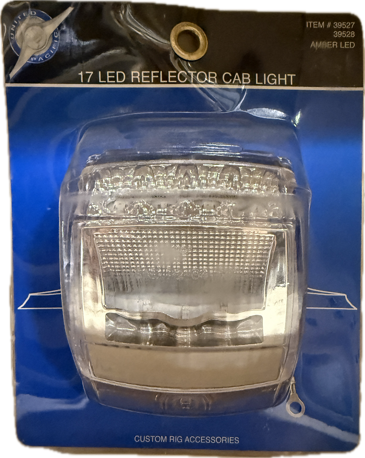 17 LED Reflector Square Cab Light - Amber LED / Clear Lens — Western ...